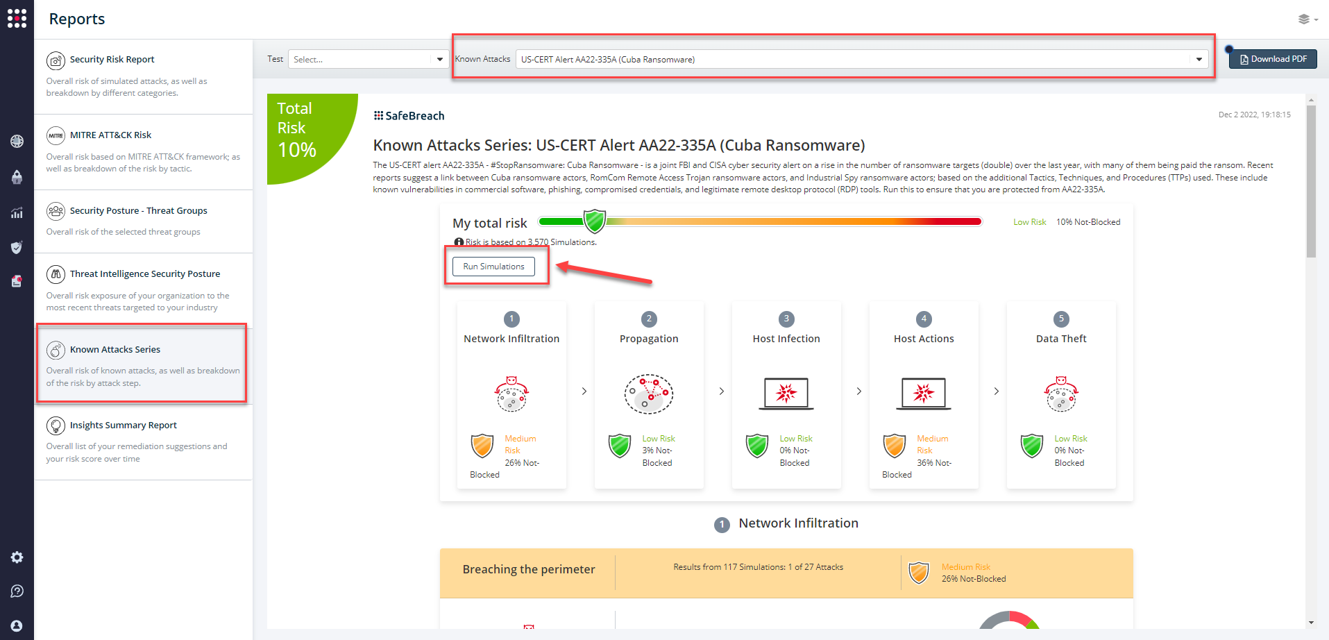 Coverage Alert for US-CERT (AA22-335A) | SafeBreach
