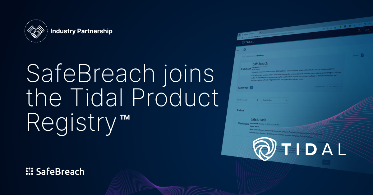 SafeBreach Joins Tidal Product Registry | Cybersecurity News