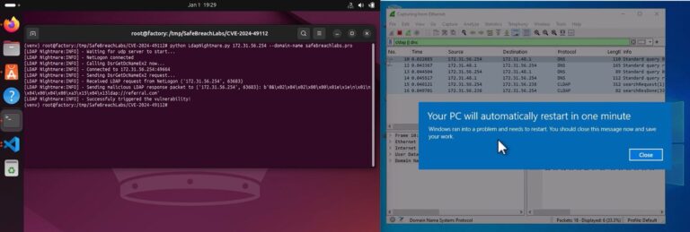 LDAPNightmare: SafeBreach Publishes First PoC Exploit (CVE-2024-49113)